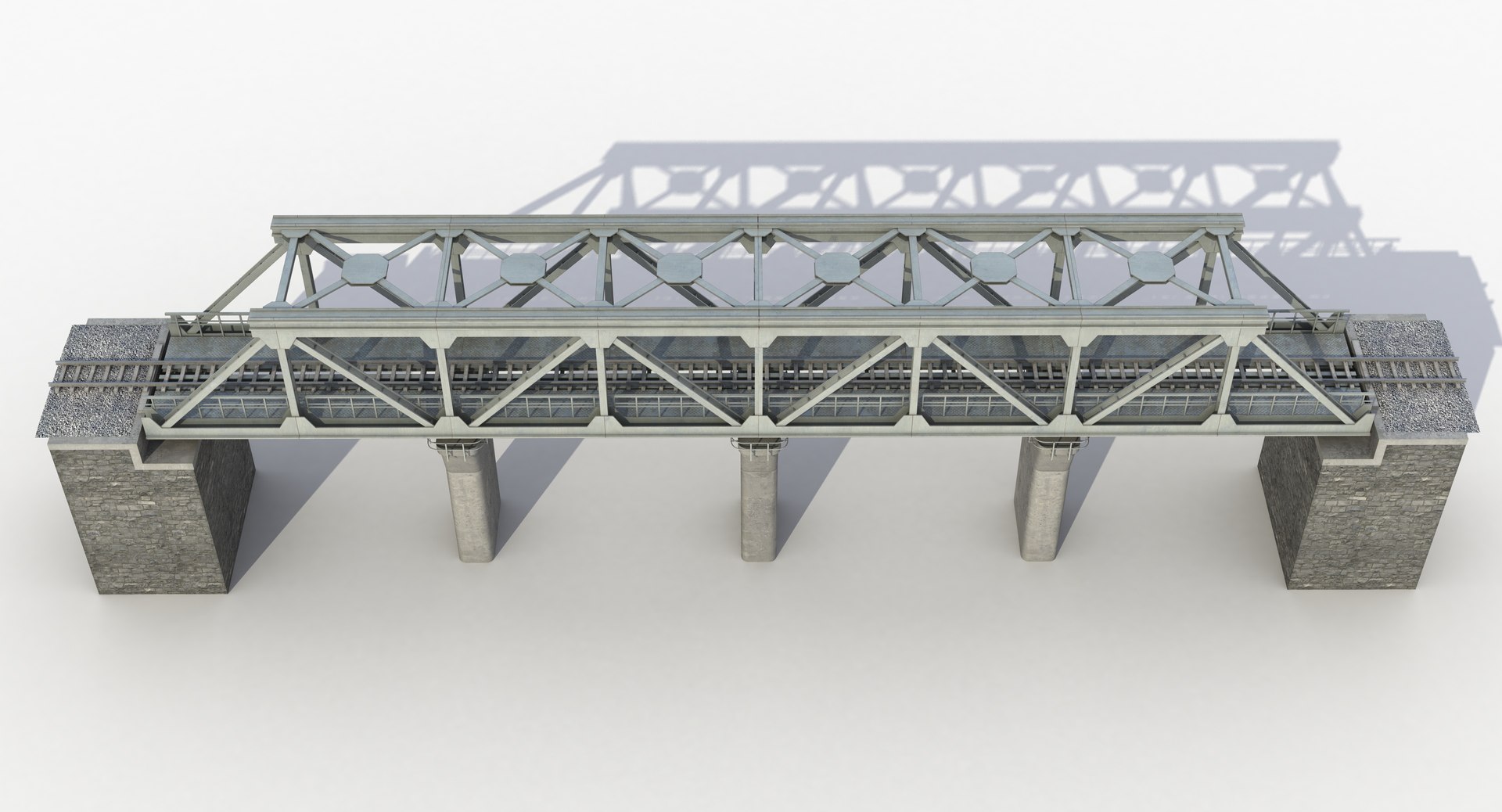 Modular Railway Bridge 20 3D Model 3D Model - TurboSquid 1989179