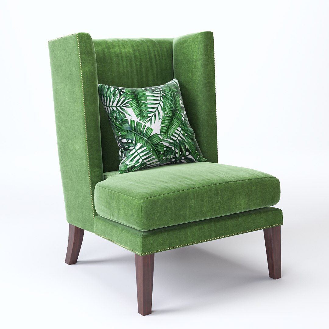 3D wing chair icon designe model - TurboSquid 1511430