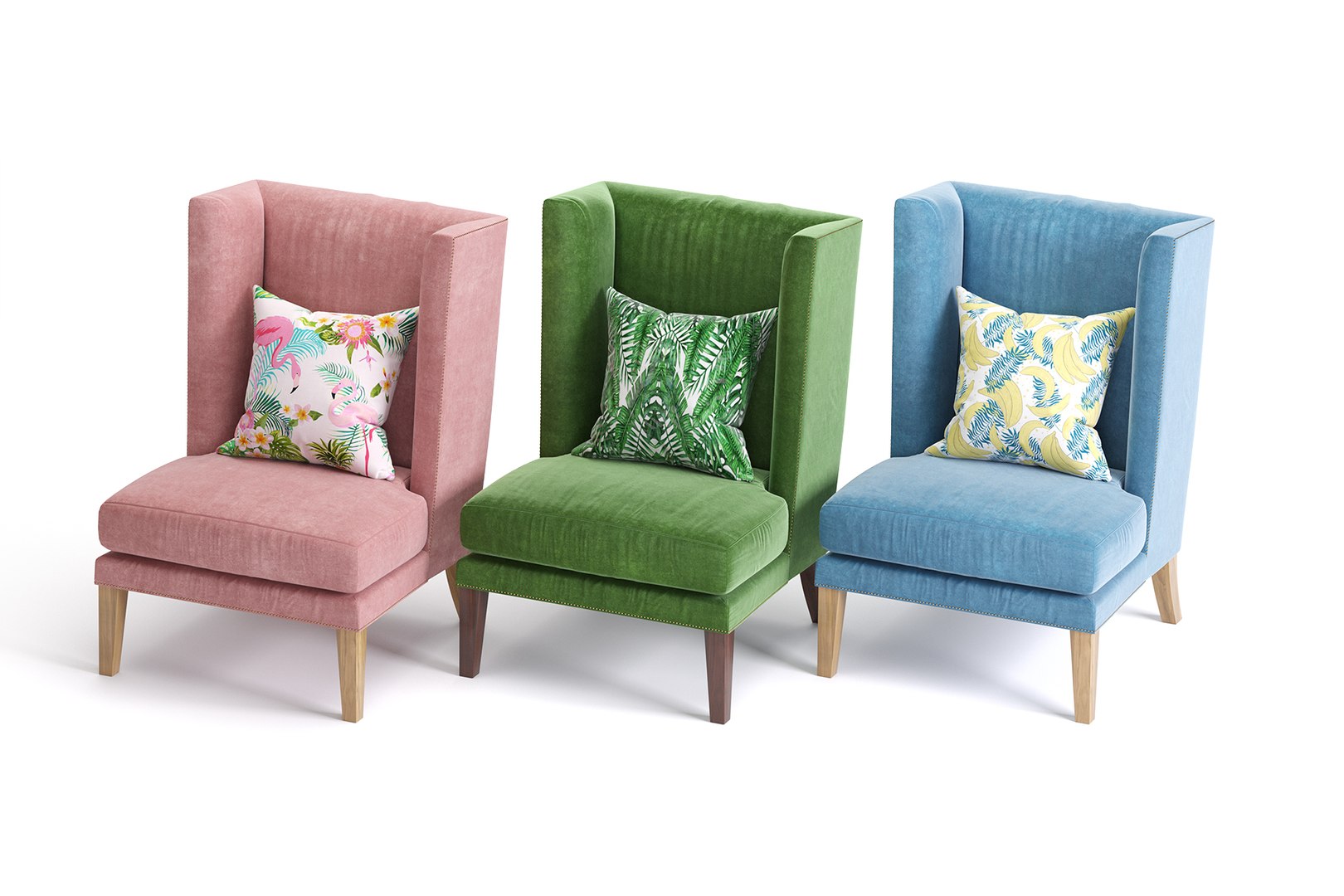 3D wing chair icon designe model - TurboSquid 1511430