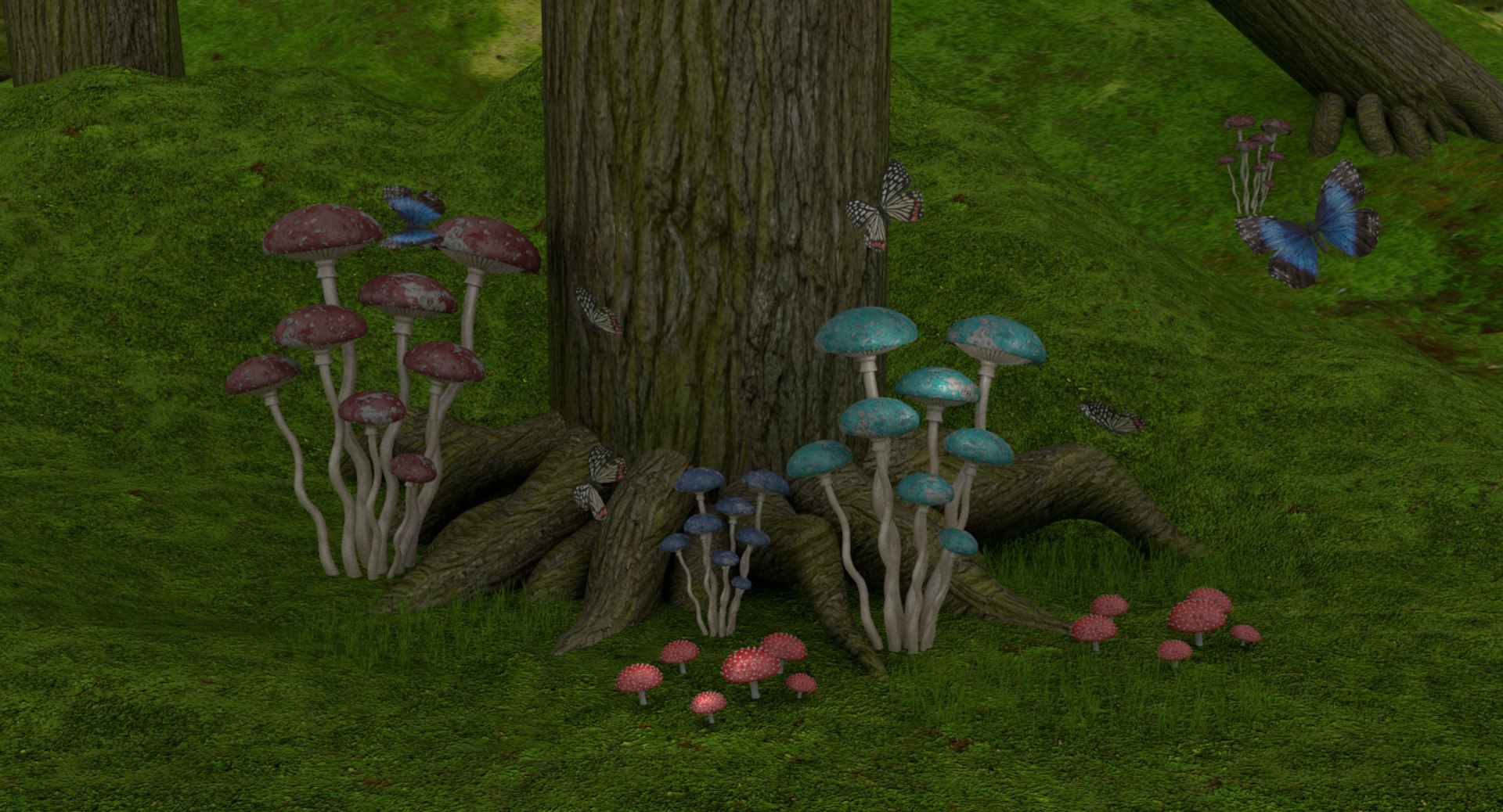 3D Fantasy Forest - TurboSquid 1177996