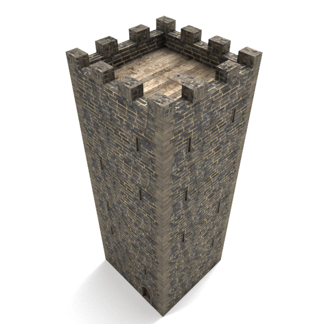 3d Medieval Stone Tower