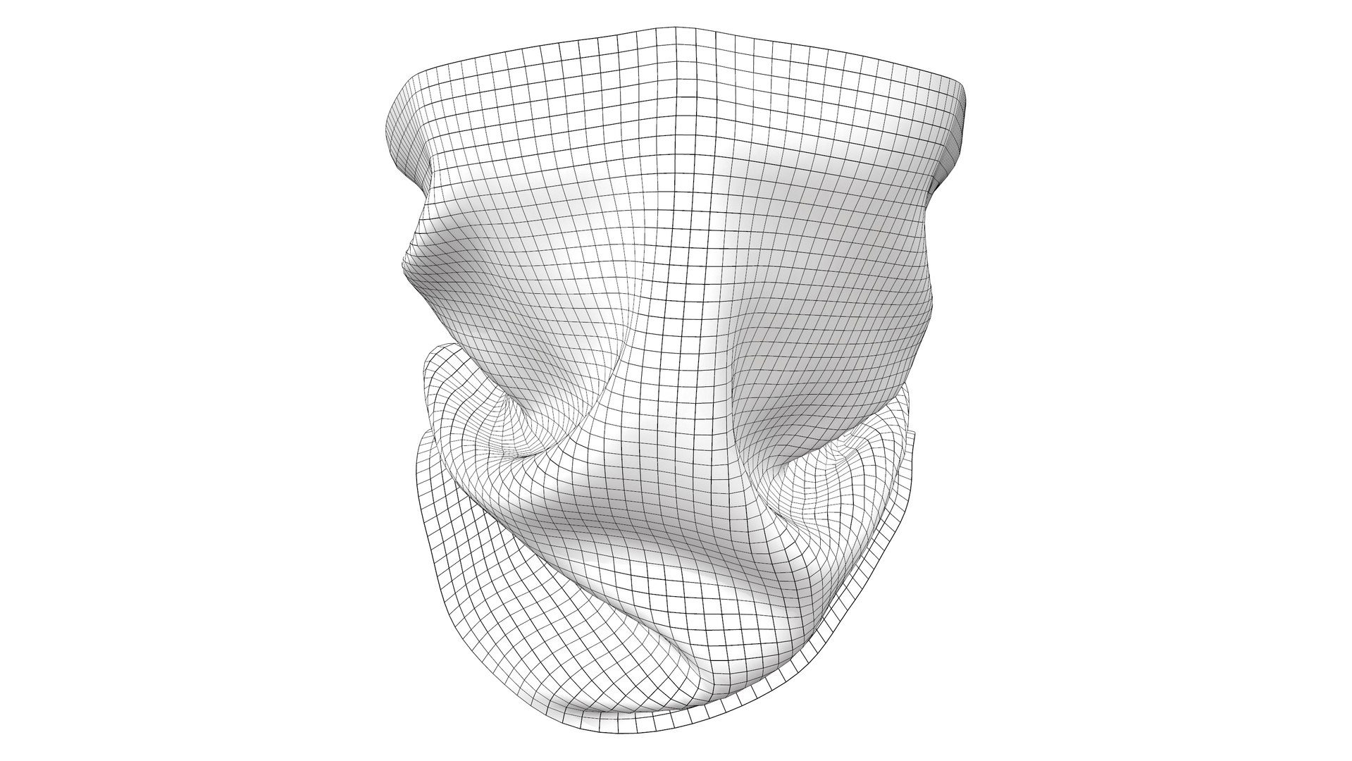 3D Mouth and Nose Bandit Mask model - TurboSquid 2071700