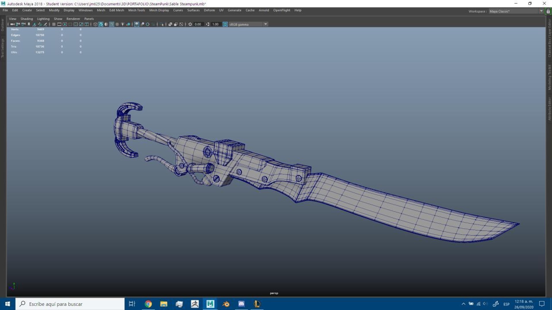 Sword gun 3D - TurboSquid 1626376