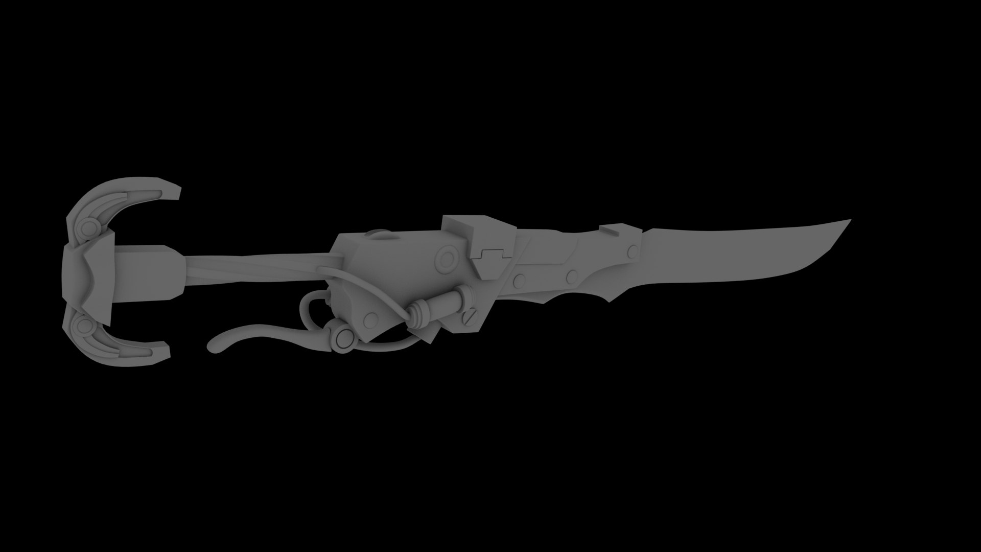 Sword gun 3D - TurboSquid 1626376