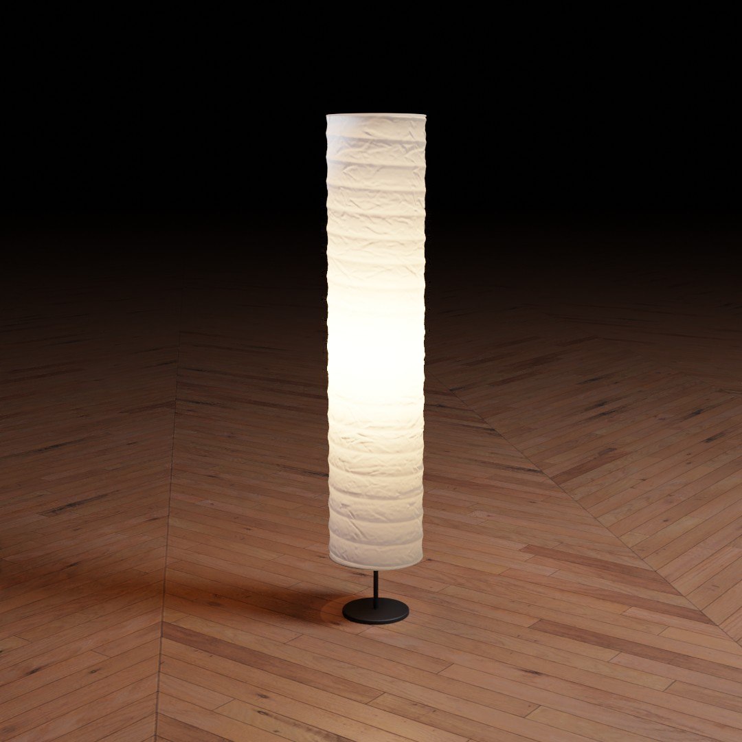 3D Paper Lamp Lighting - TurboSquid 1531234