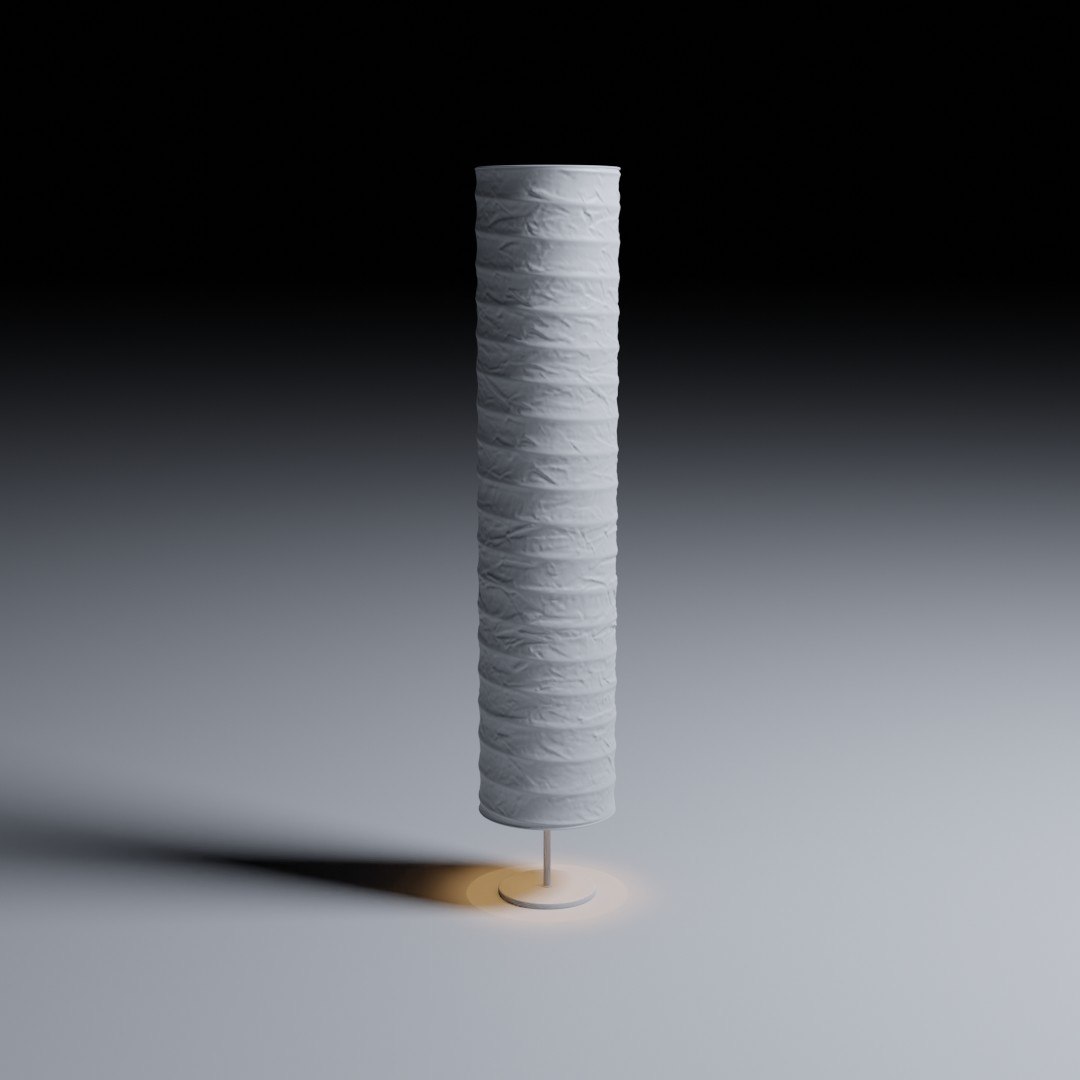 3D Paper Lamp Lighting - TurboSquid 1531234