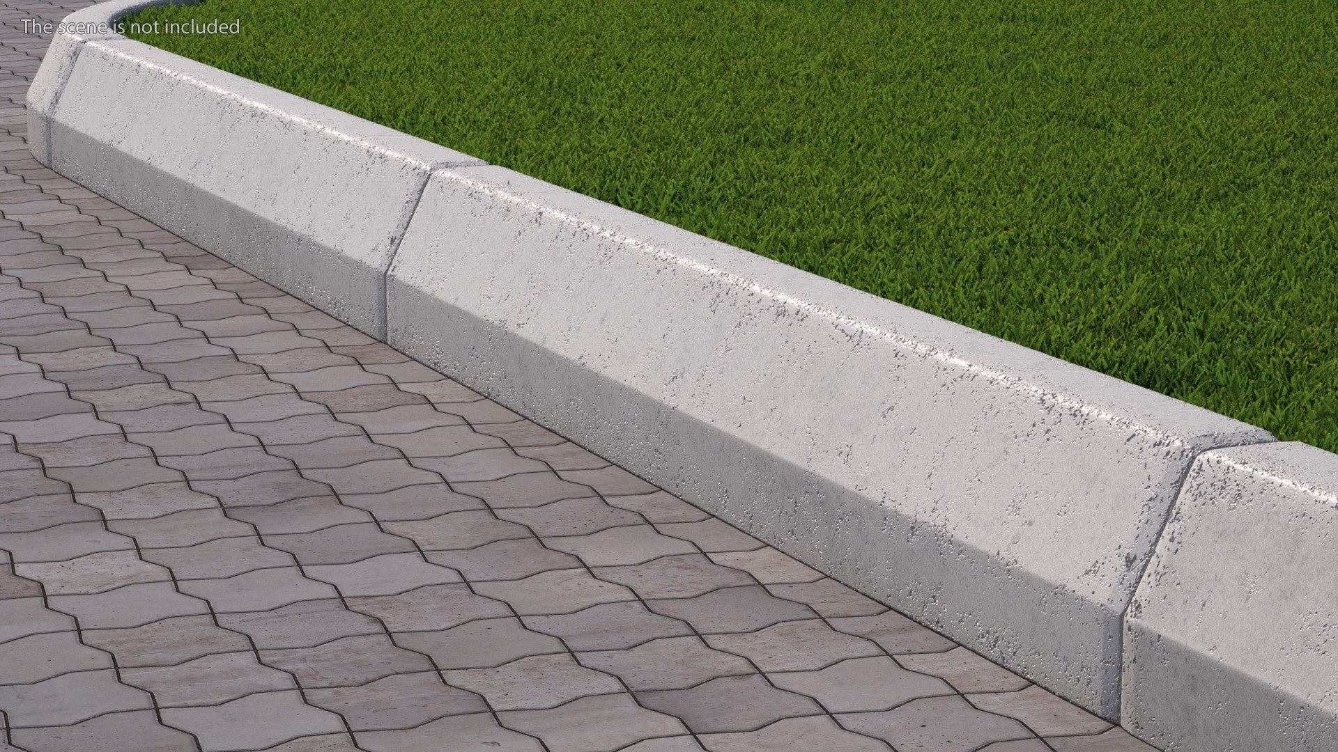 Straight Curb Section 3D model - TurboSquid 2015849