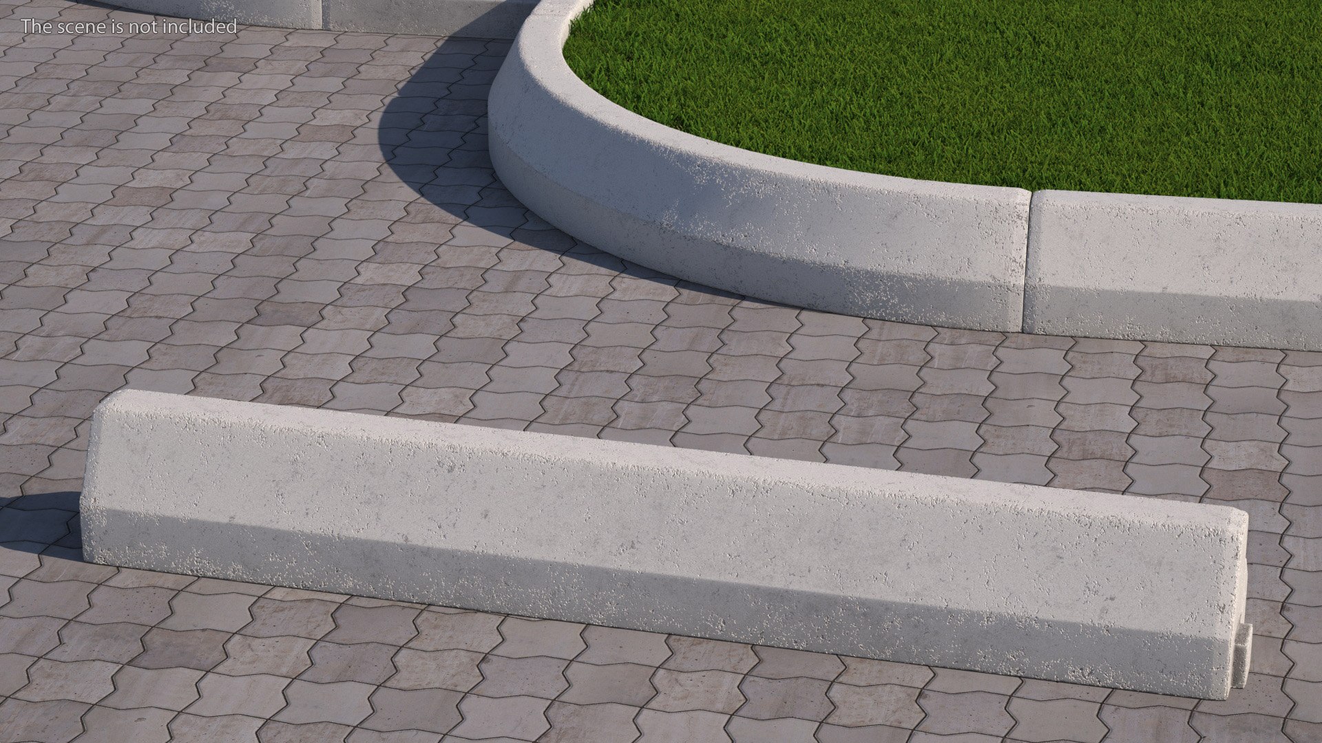 Straight Curb Section 3D Model - TurboSquid 2015849