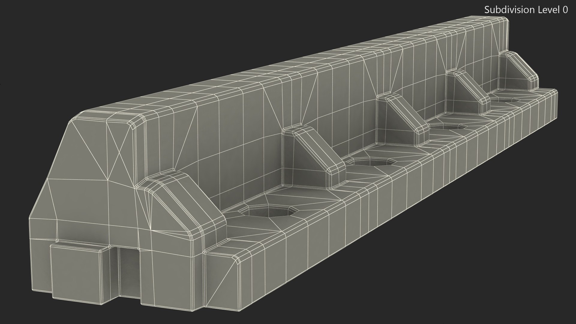 Straight Curb Section 3D model - TurboSquid 2015849