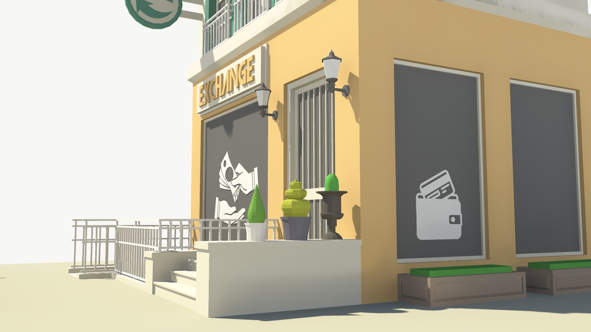 Currency exchange 02 3D model - TurboSquid 1637344