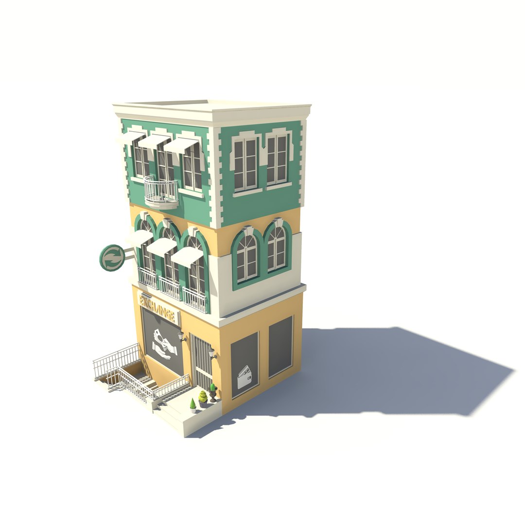 Currency exchange 02 3D model - TurboSquid 1637344