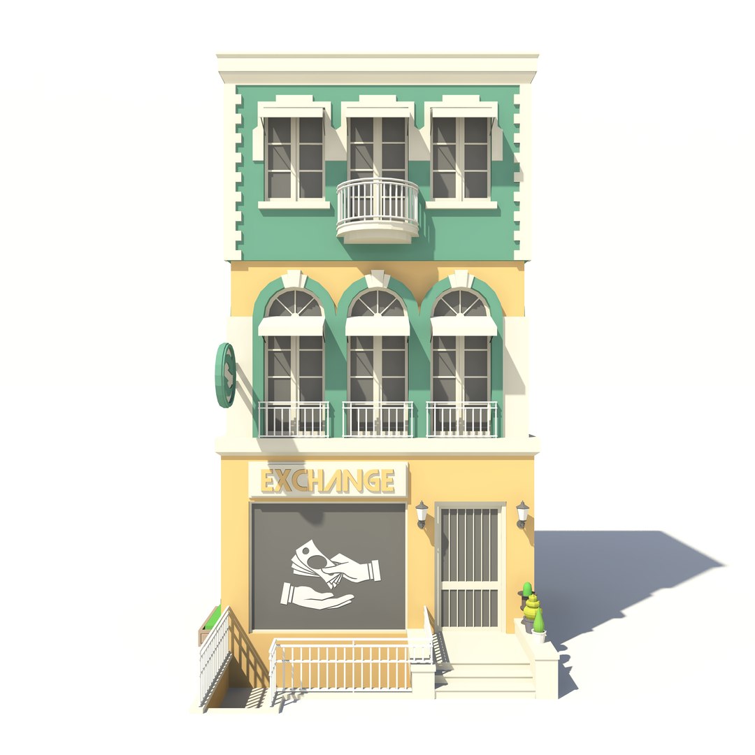 Currency exchange 02 3D model - TurboSquid 1637344