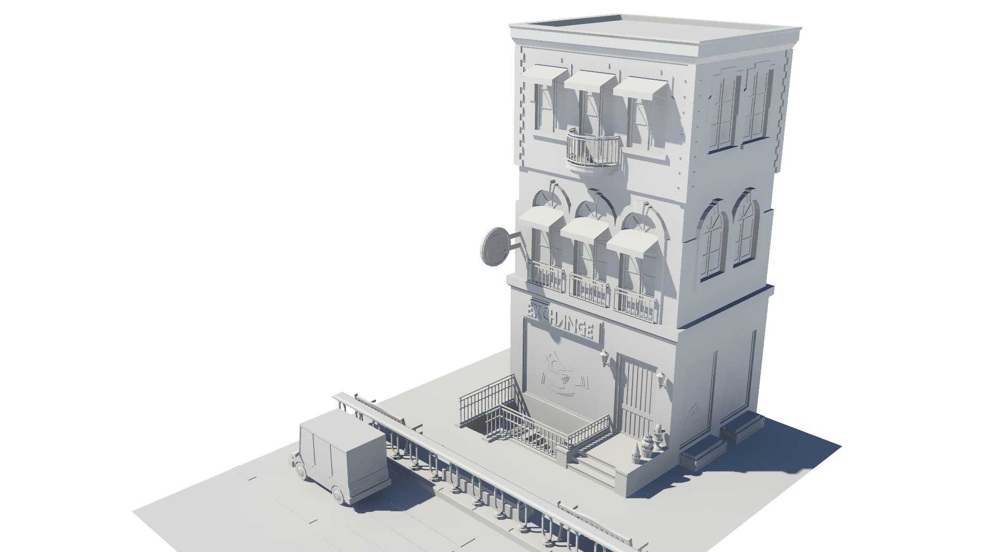 Currency exchange 02 3D model - TurboSquid 1637344