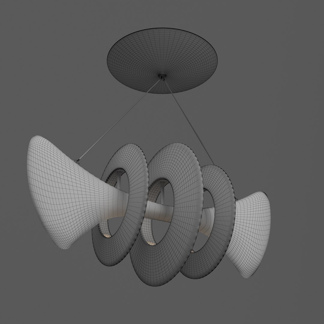 3D ceiling light bones lamp model - TurboSquid 1564749