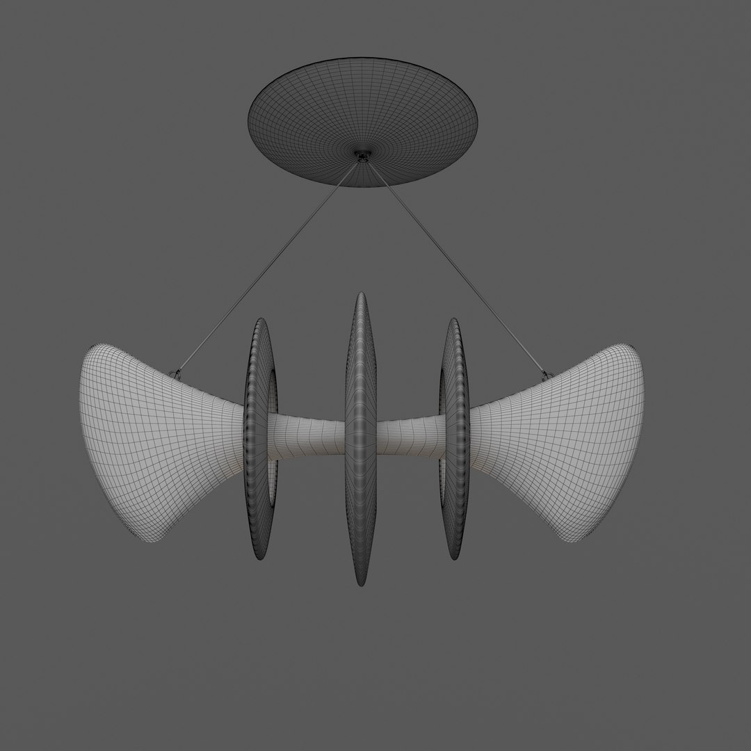 3D ceiling light bones lamp model - TurboSquid 1564749