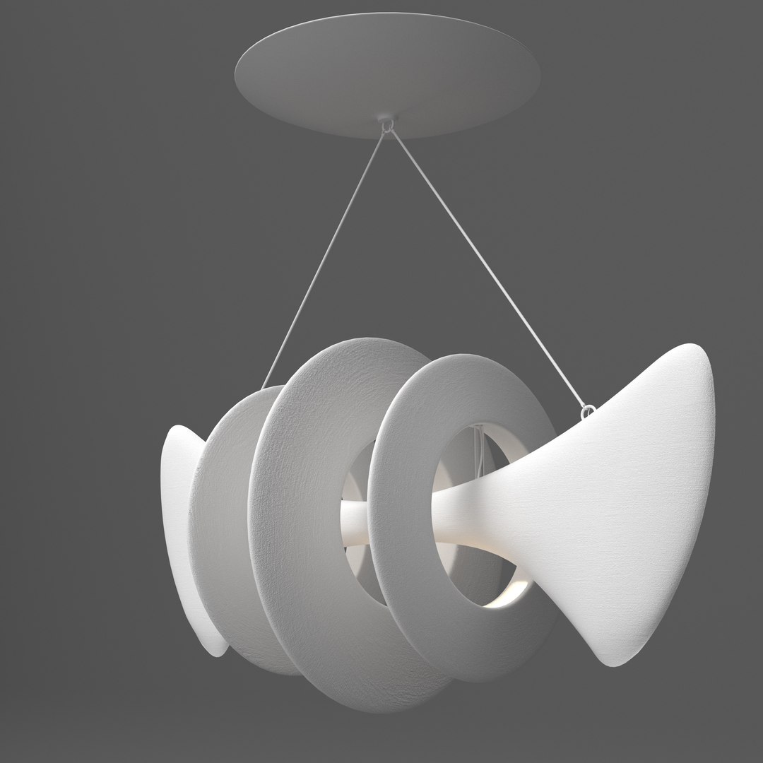 3D ceiling light bones lamp model - TurboSquid 1564749