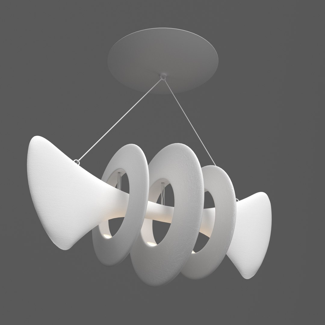 3D ceiling light bones lamp model - TurboSquid 1564749