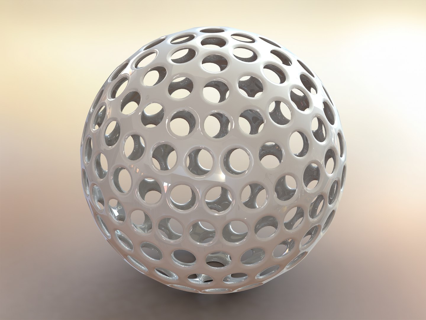 Wireframe Shape Geometric Golf Ball 3D - TurboSquid 2175546