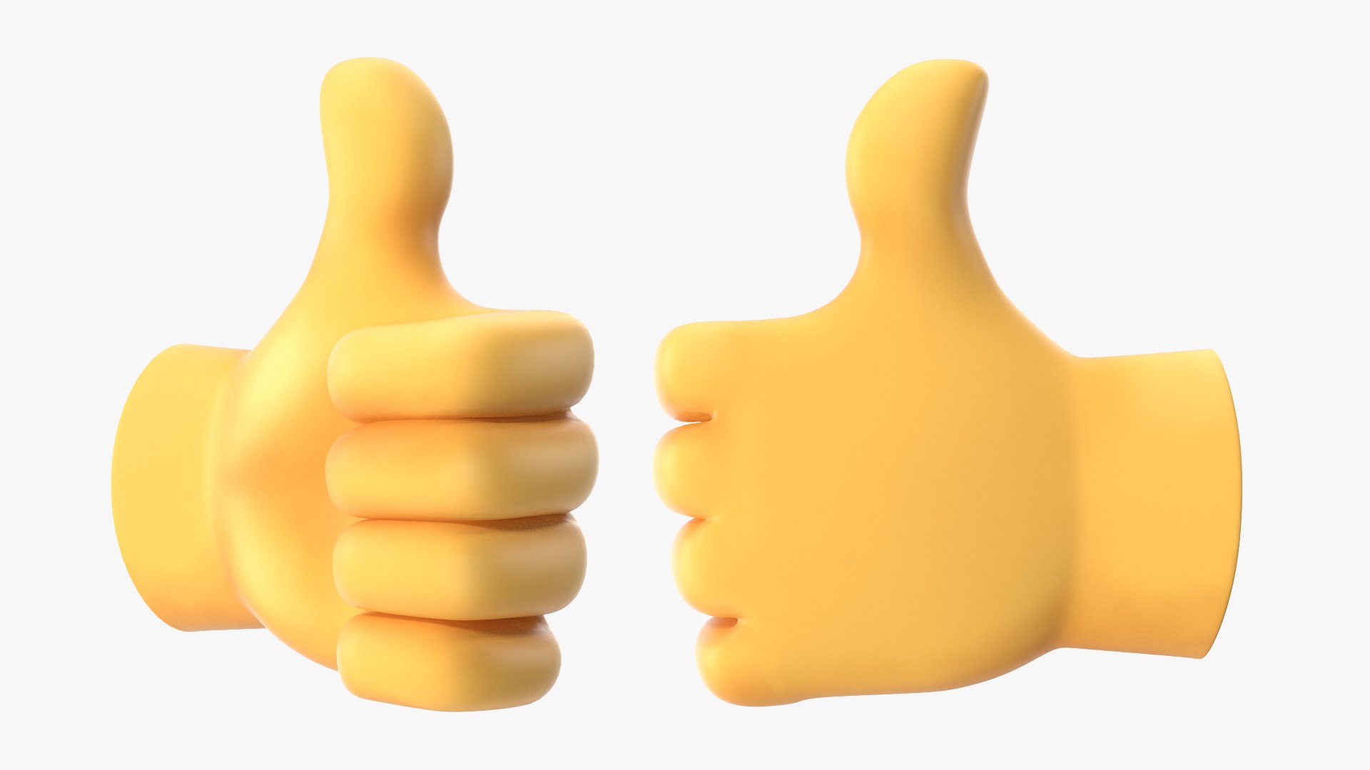 Thumbs Gesture Emoji 3D Model - TurboSquid 1550792