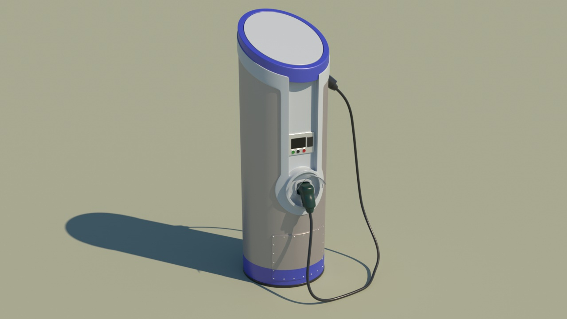 3D Electric Vehicle Charger Model - TurboSquid 1628595