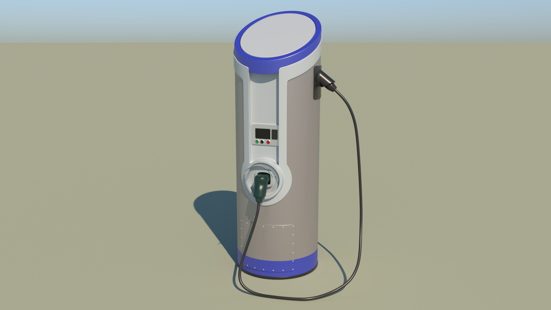 3D Electric Vehicle Charger Model - TurboSquid 1628595