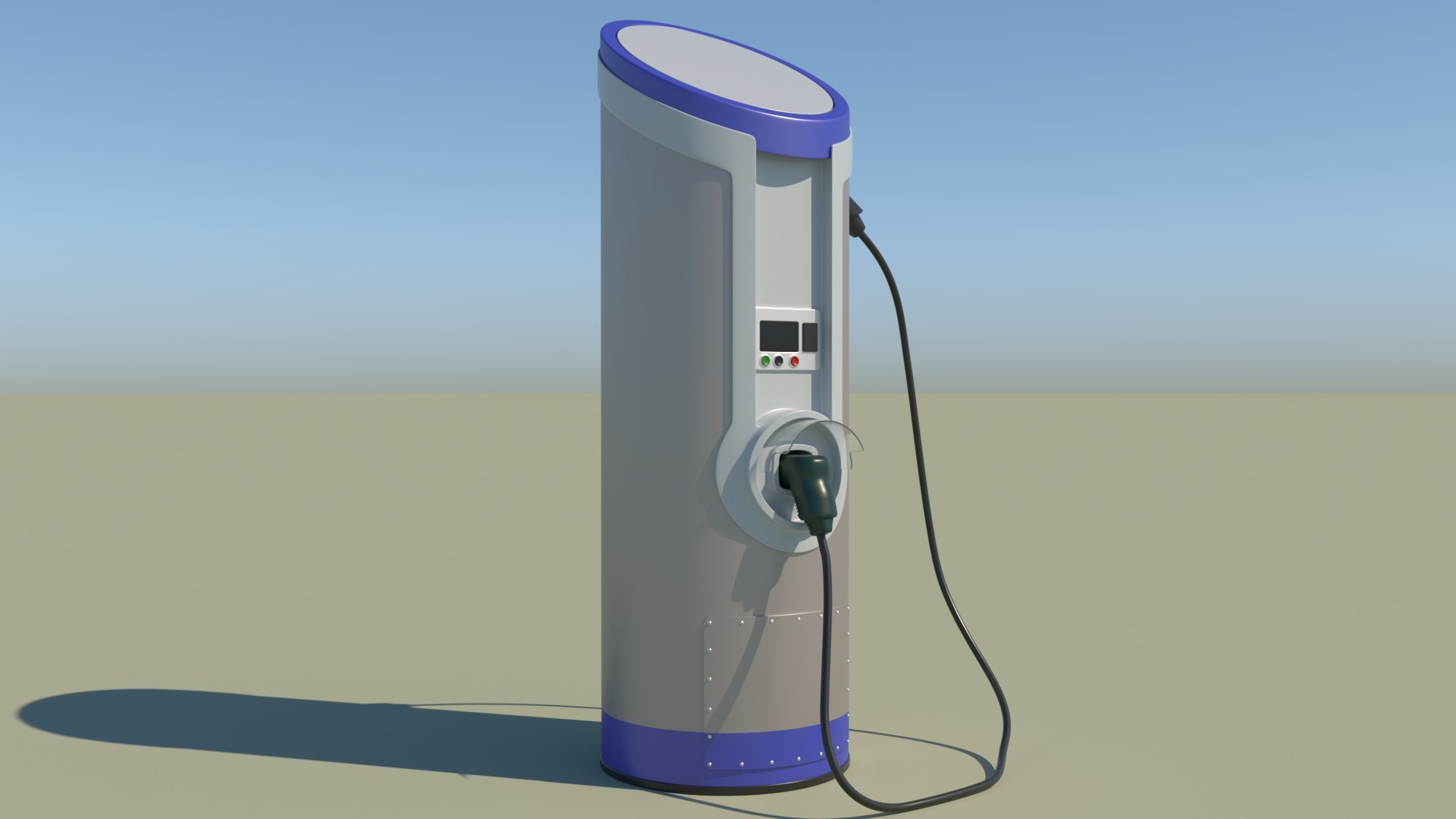 3D Electric Vehicle Charger Model - TurboSquid 1628595