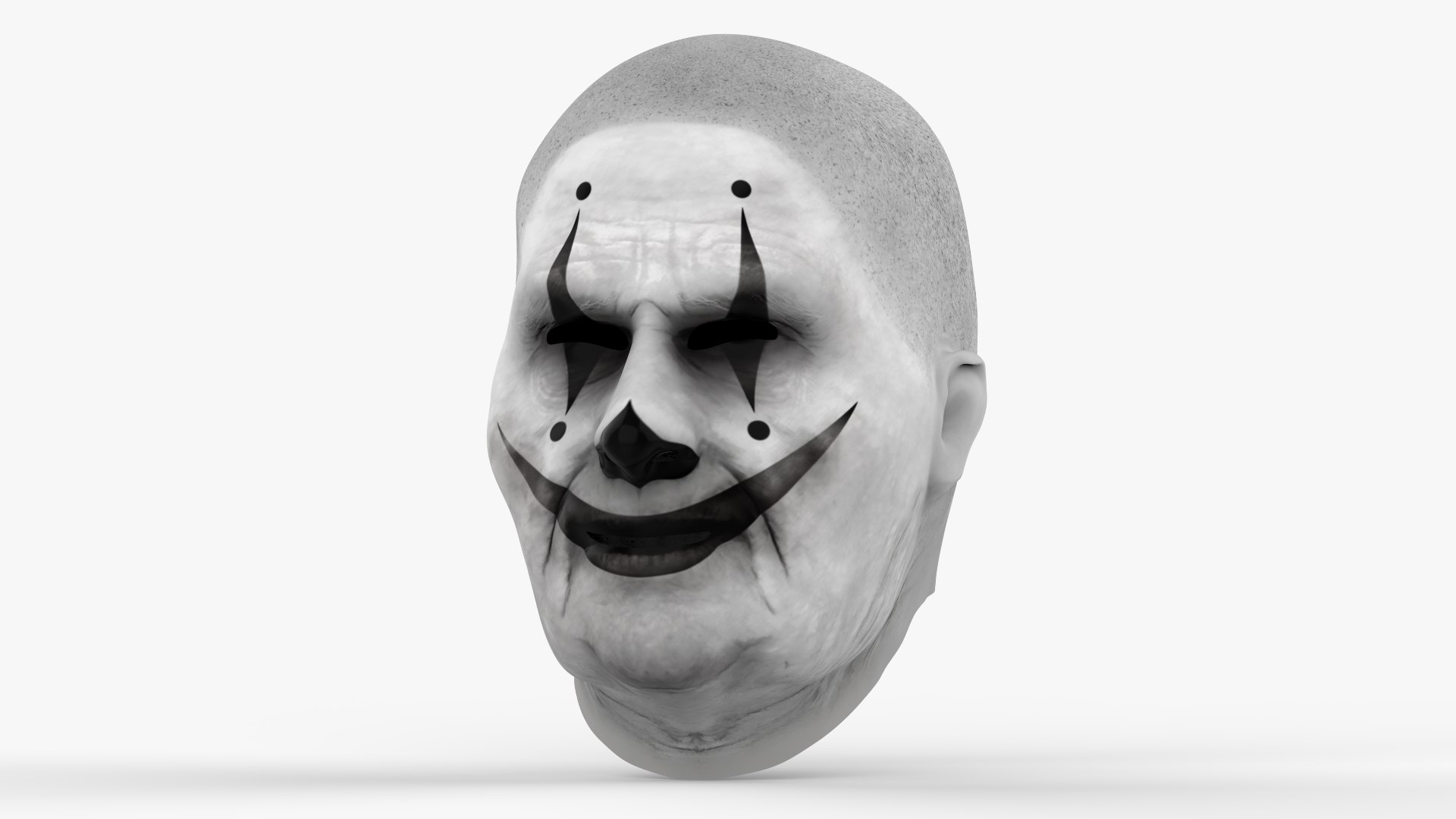 Full Face Killer Clown Halloween Mask 3D Model - TurboSquid 2294675