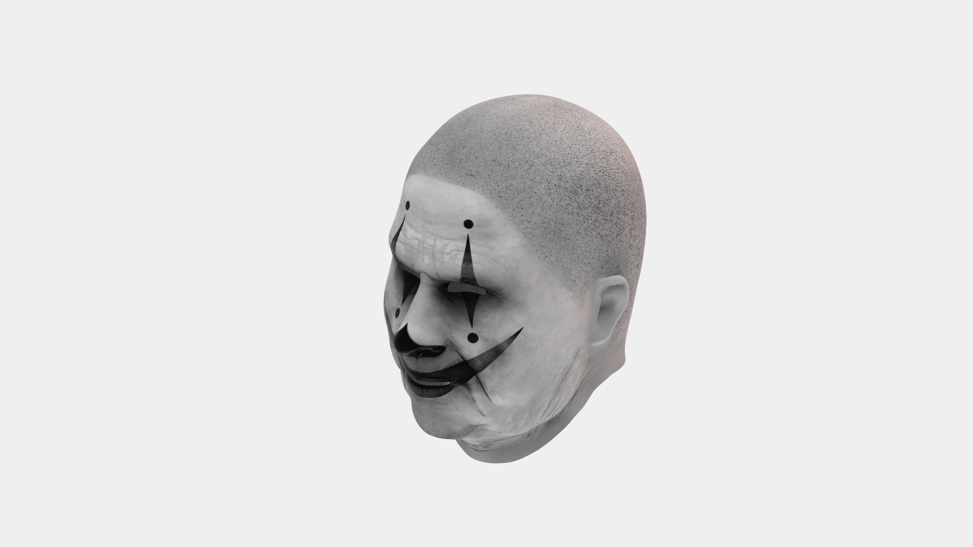 Full Face Killer Clown Halloween Mask 3D Model - TurboSquid 2294675