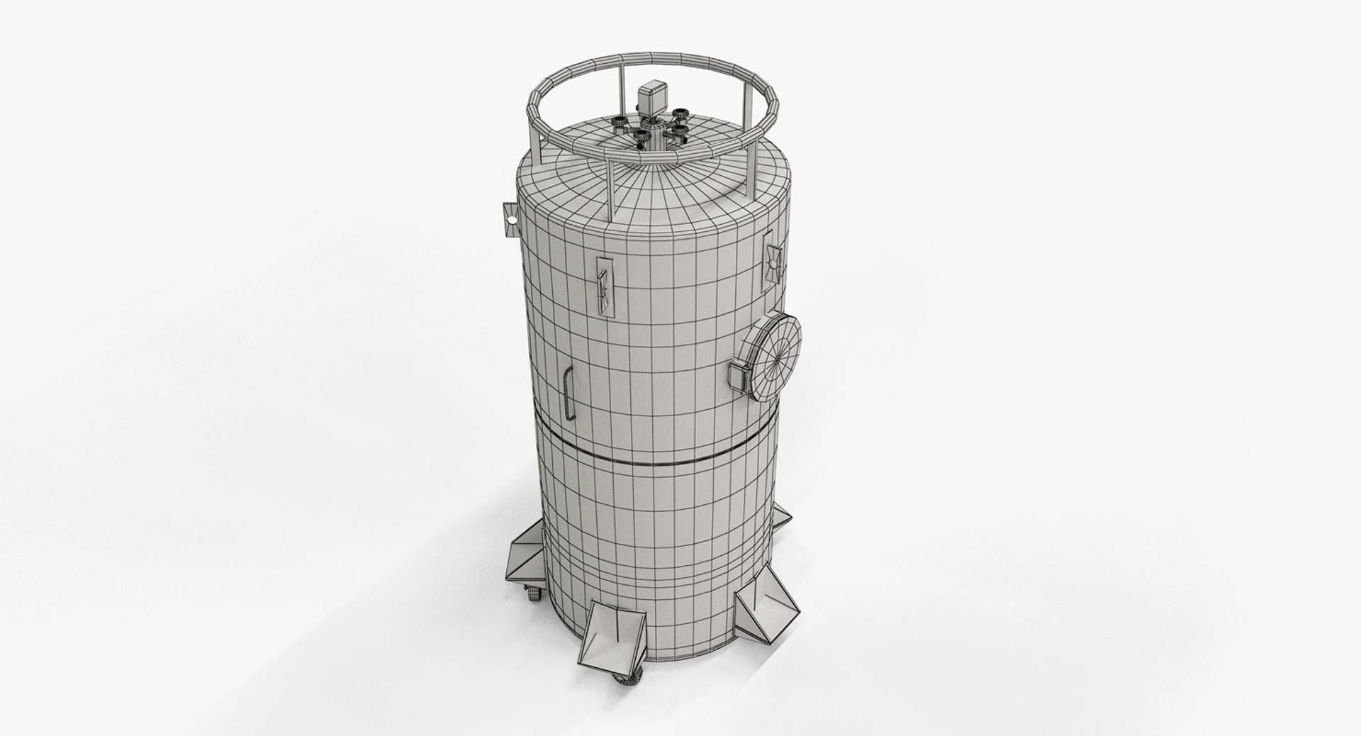 Cryogenic Tank 3D Model - TurboSquid 1149533