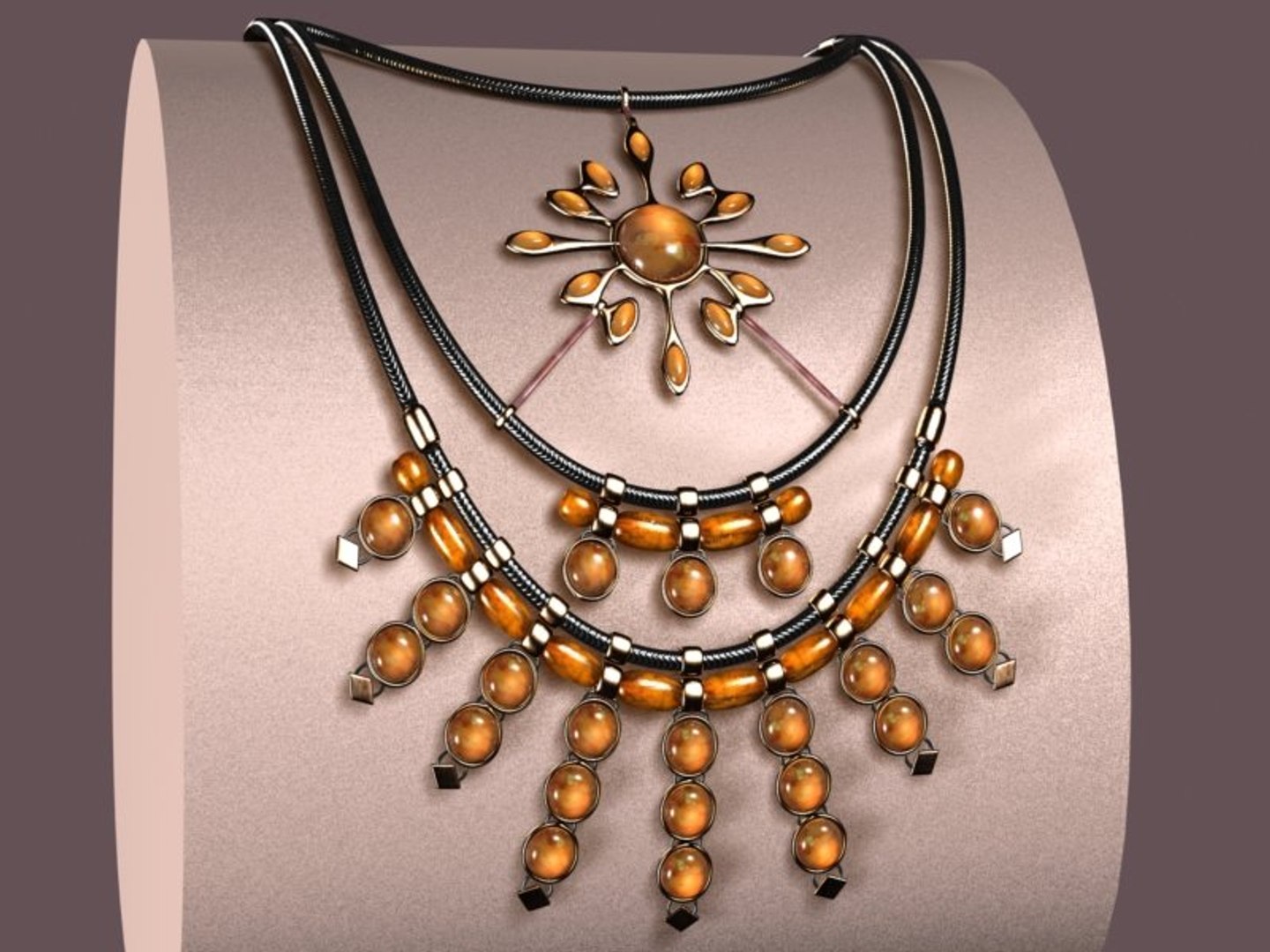 3d model crinis necklace