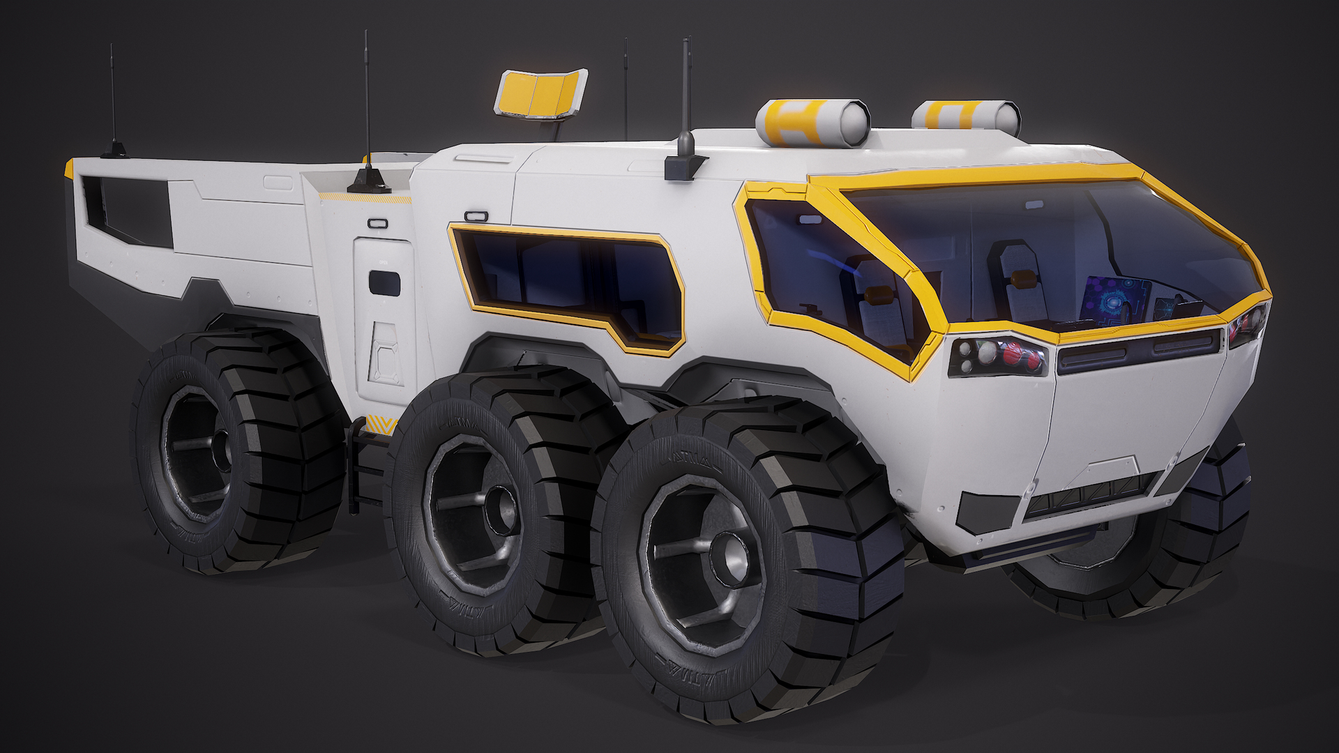 3D exploration vehicle rover sci-fi - TurboSquid 1664608