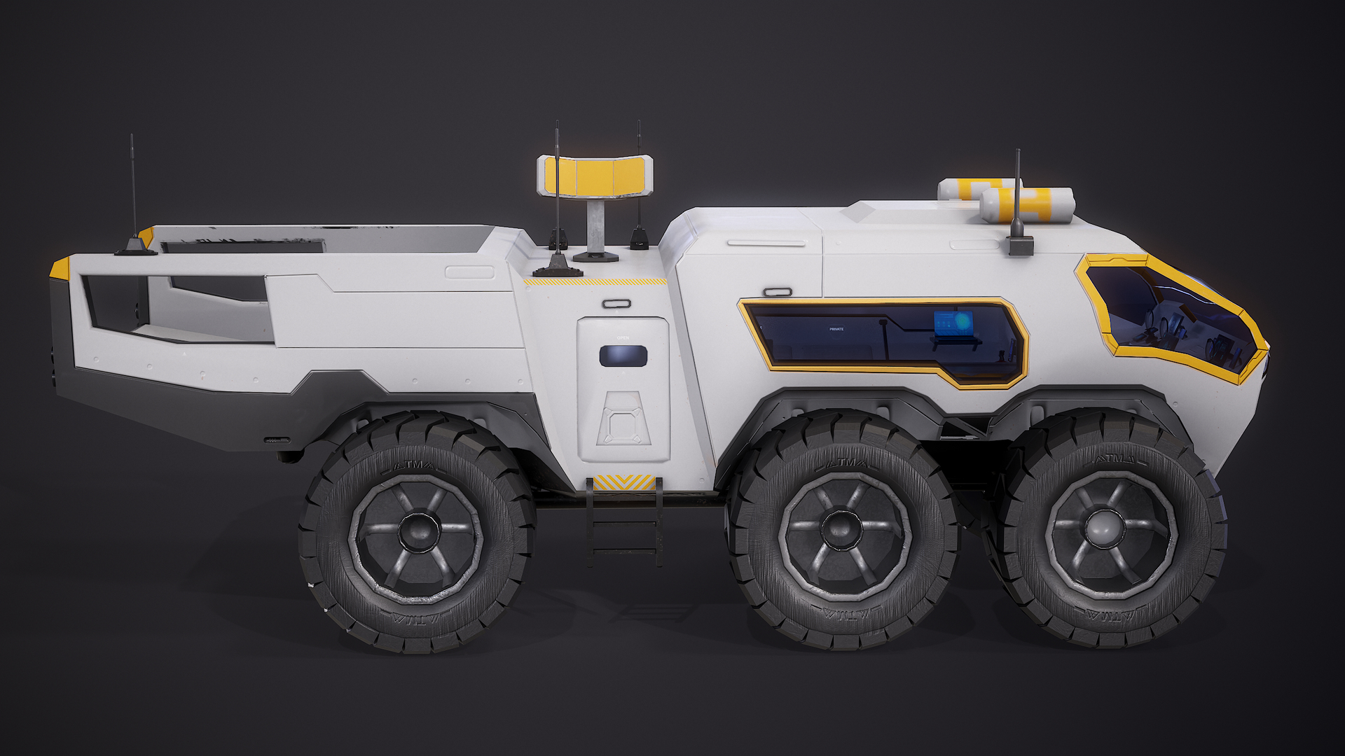 3D exploration vehicle rover sci-fi - TurboSquid 1664608