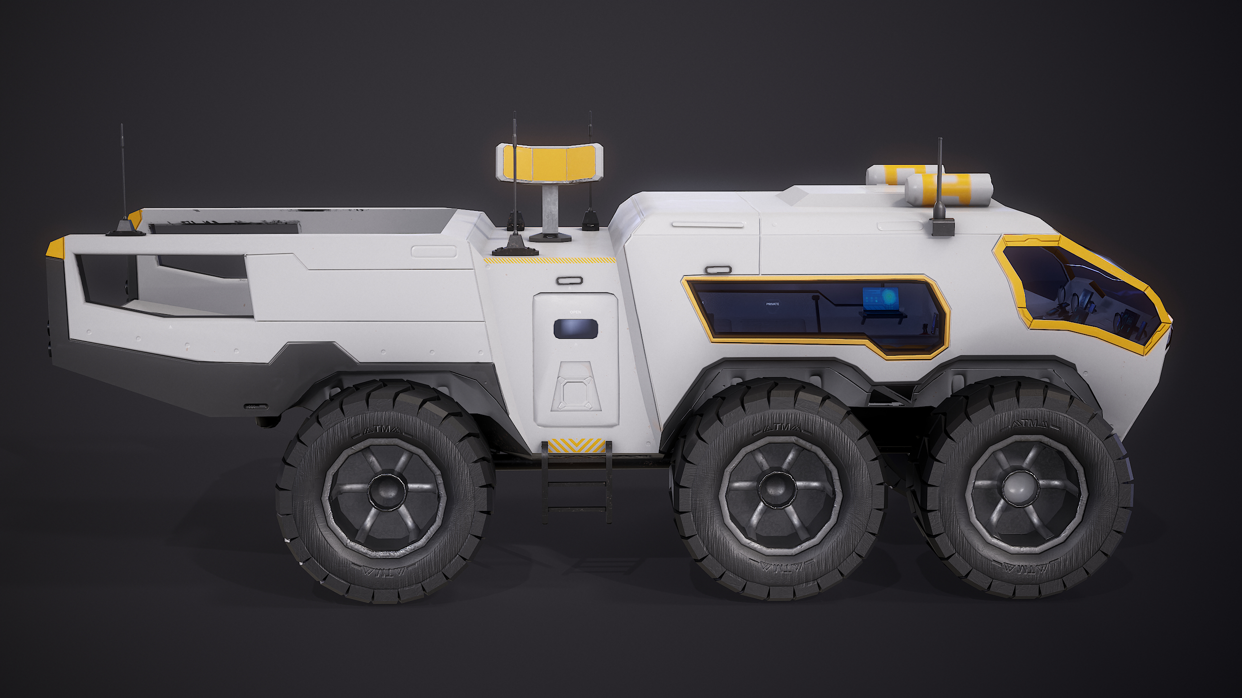 3D exploration vehicle rover sci-fi - TurboSquid 1664608