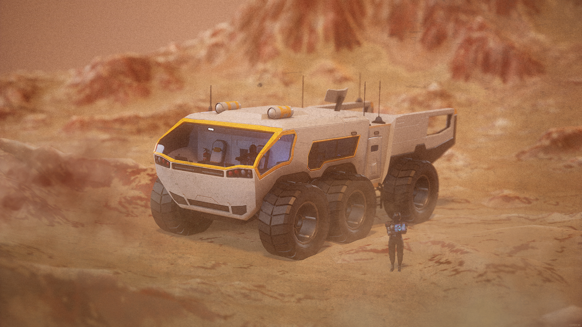 3D exploration vehicle rover sci-fi - TurboSquid 1664608