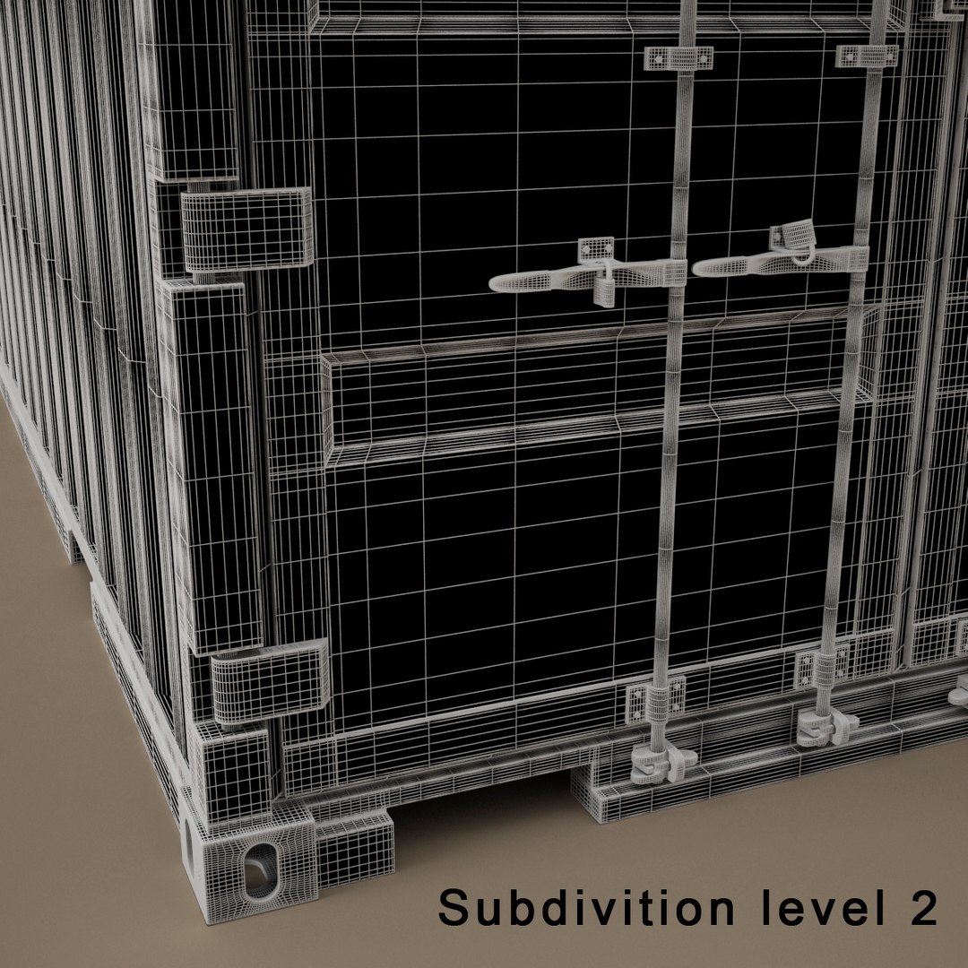 3d Container Iso 20 Model