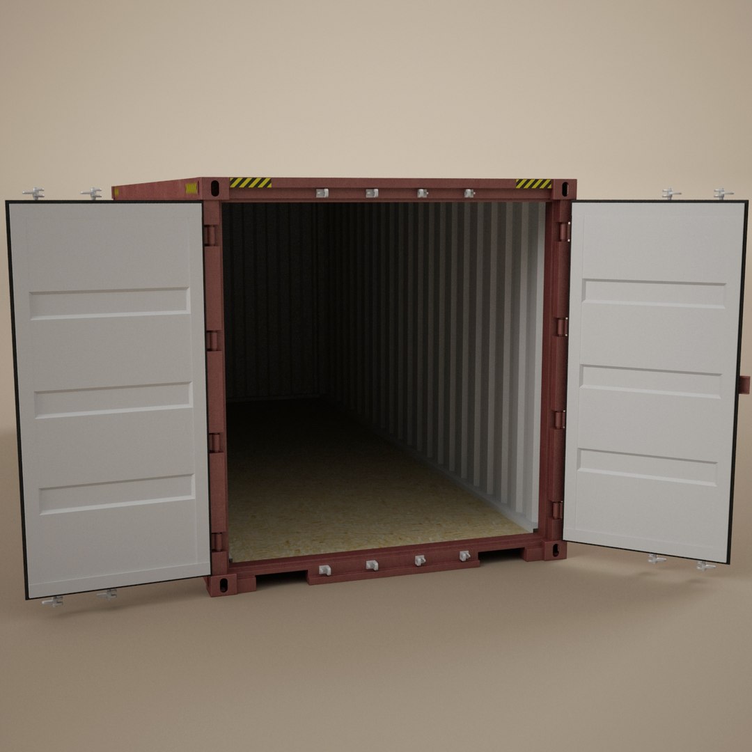 3d Container Iso 20 Model