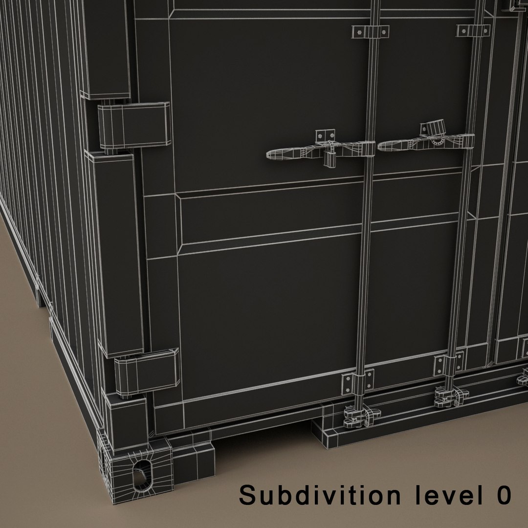 3d Container Iso 20 Model
