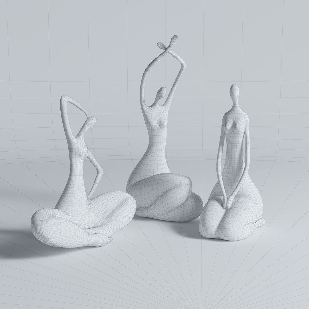 3D lady decoration modern - TurboSquid 1294475
