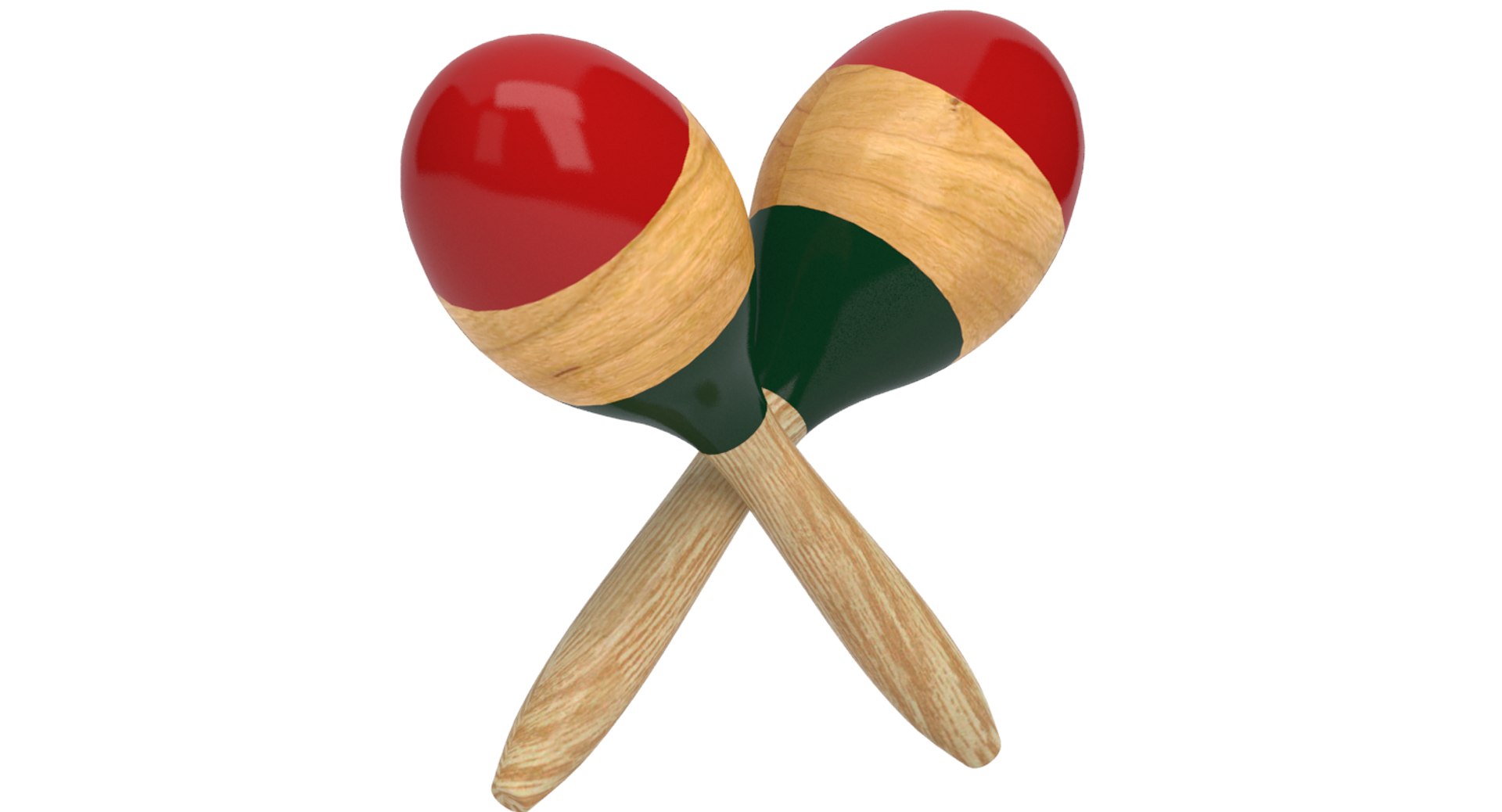 3D Wooden Maraca - TurboSquid 1203266