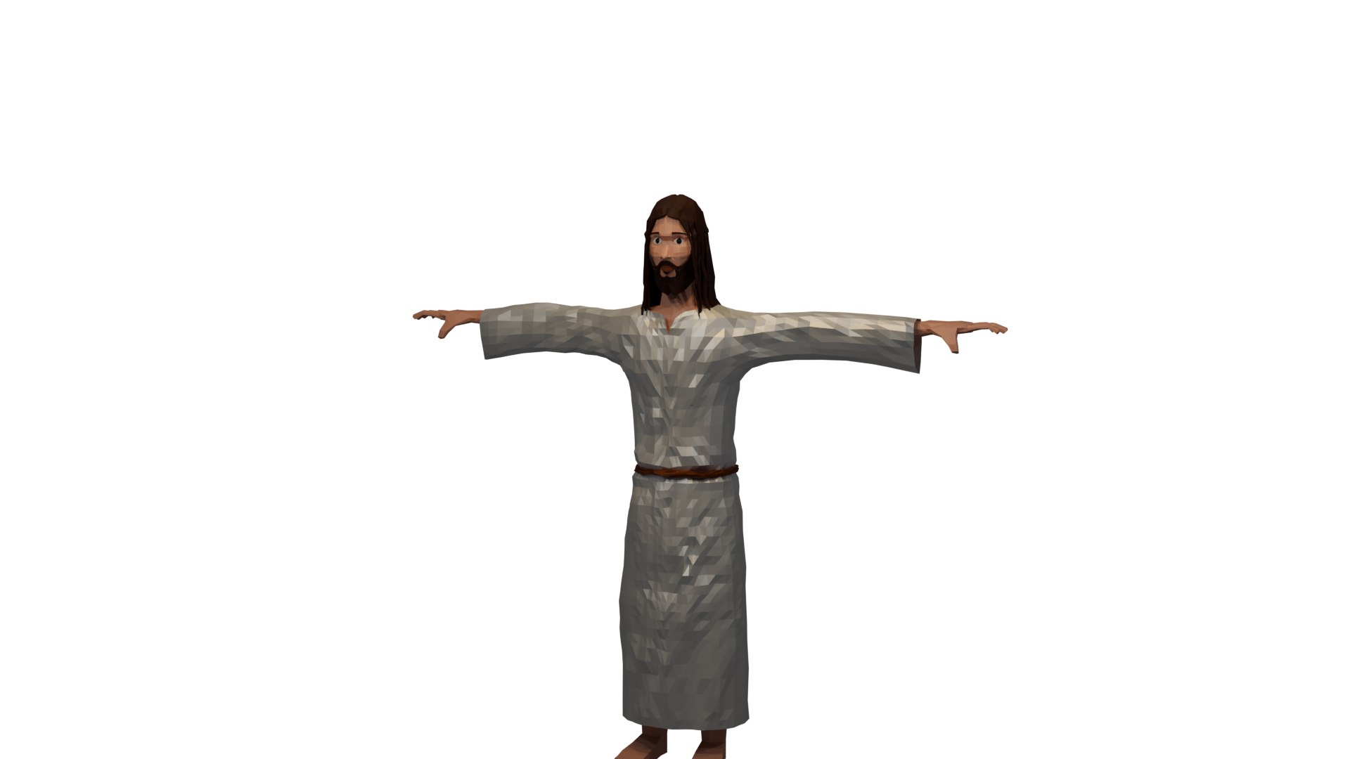 Jesus Low Poly Rig 3D Model - TurboSquid 2244994