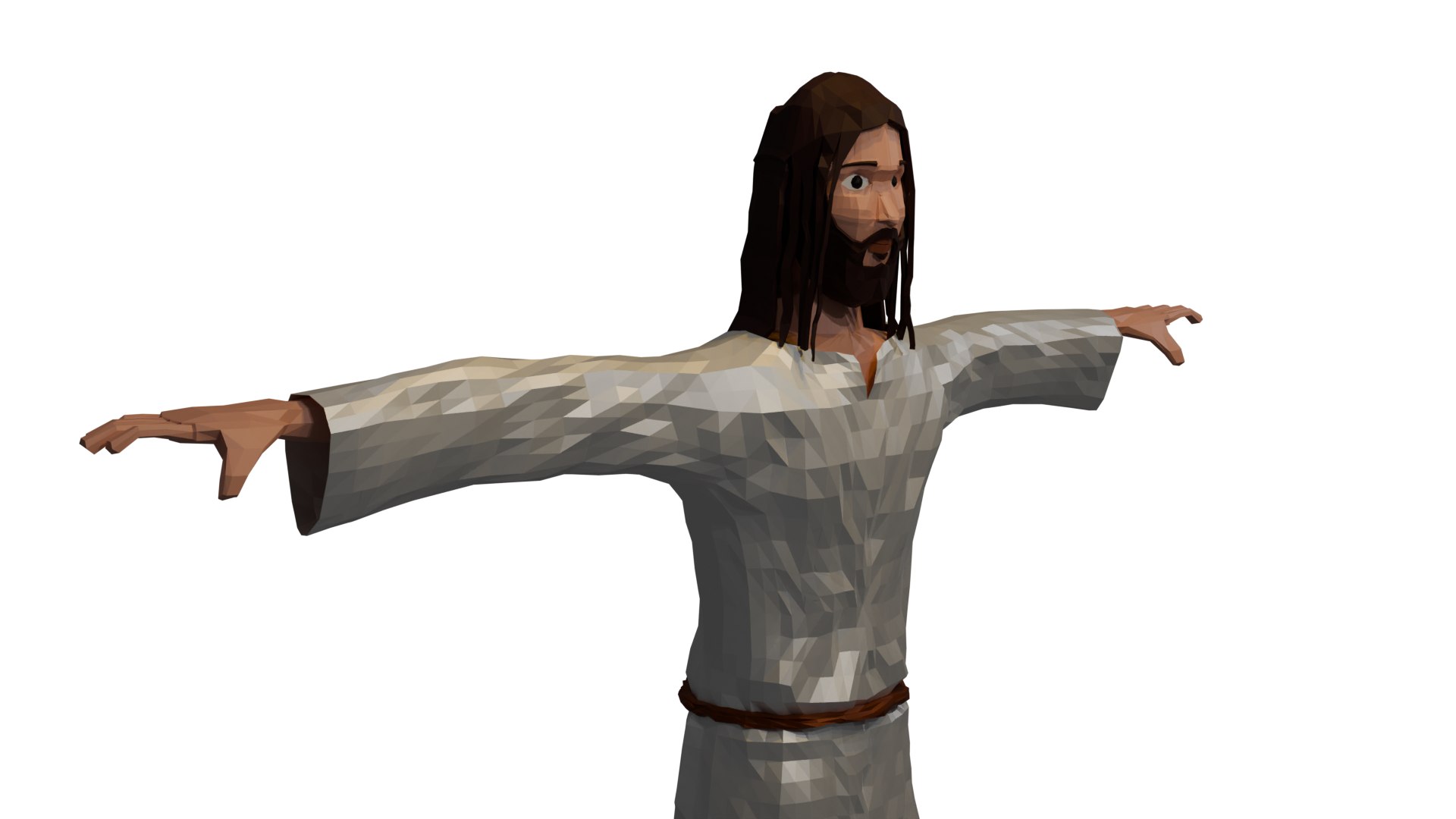 Jesus Low Poly Rig 3D Model - TurboSquid 2244994
