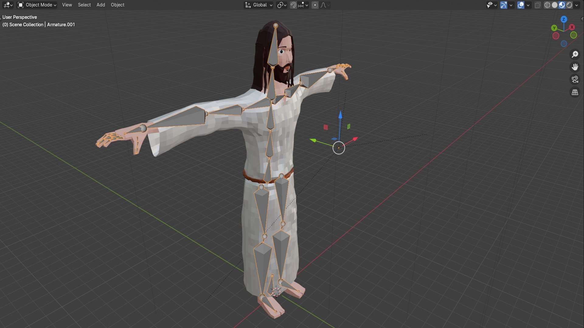 Jesus Low Poly Rig 3D Model - TurboSquid 2244994