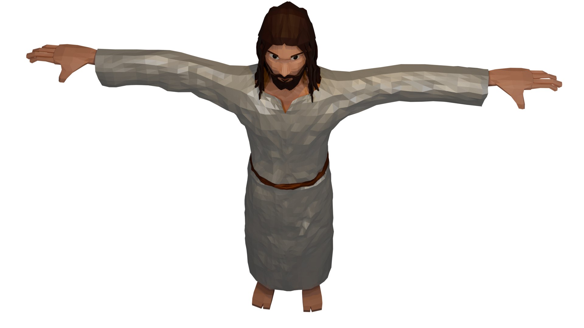 Jesus Low Poly Rig 3D Model - TurboSquid 2244994