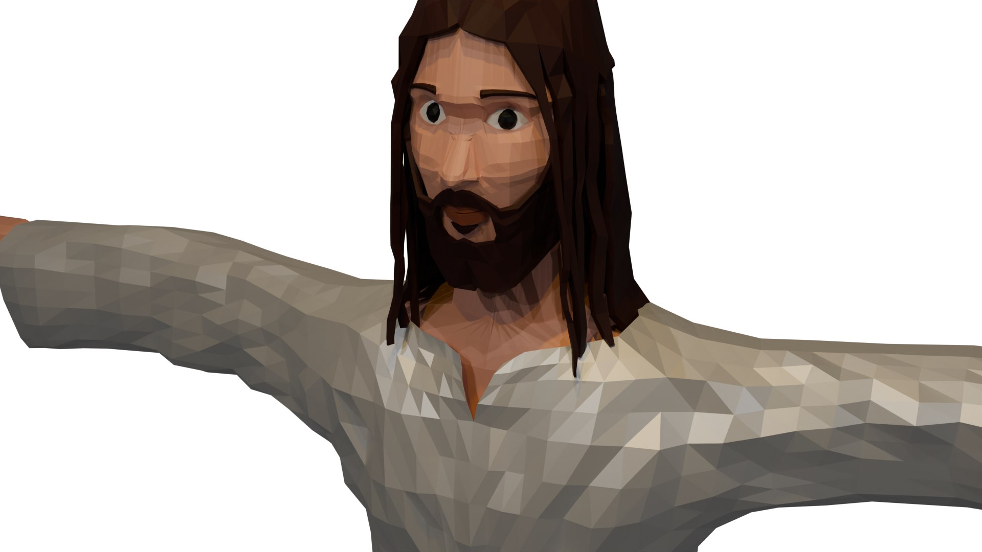 Jesus Low Poly Rig 3D Model - TurboSquid 2244994