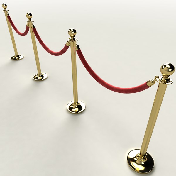 line stanchions 3ds
