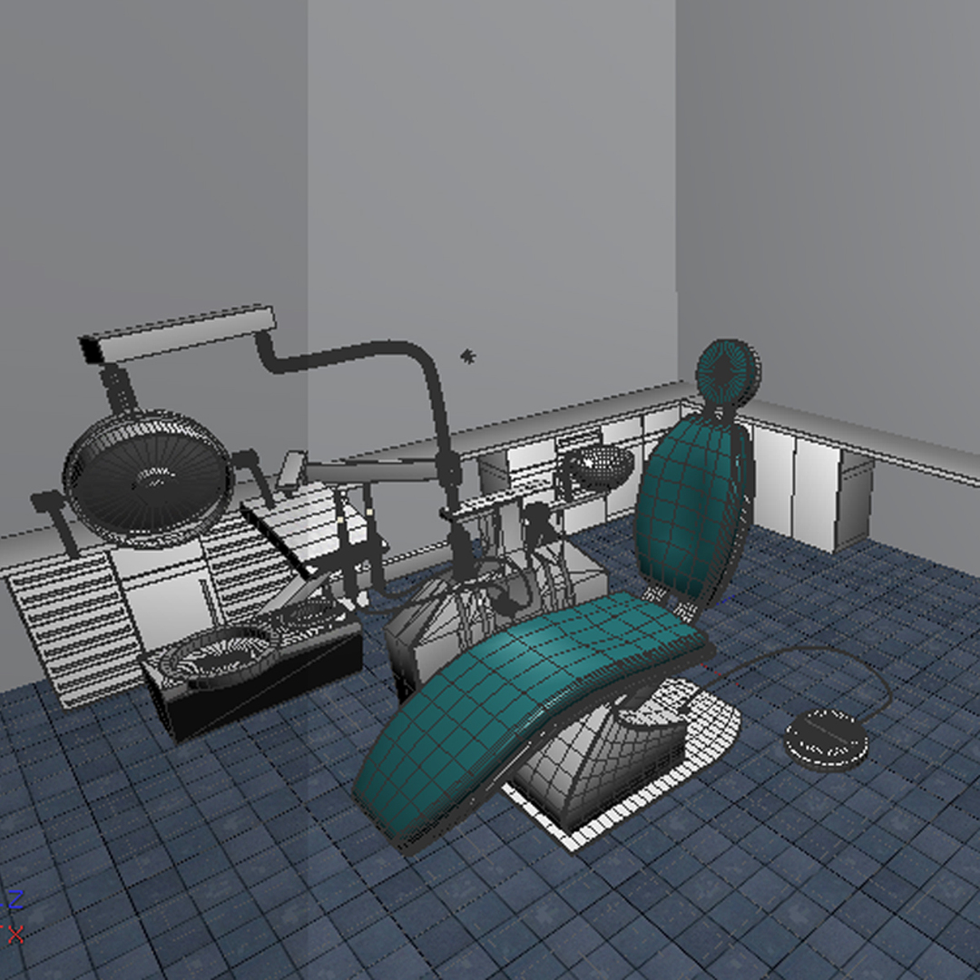 dental surgery room 3d model