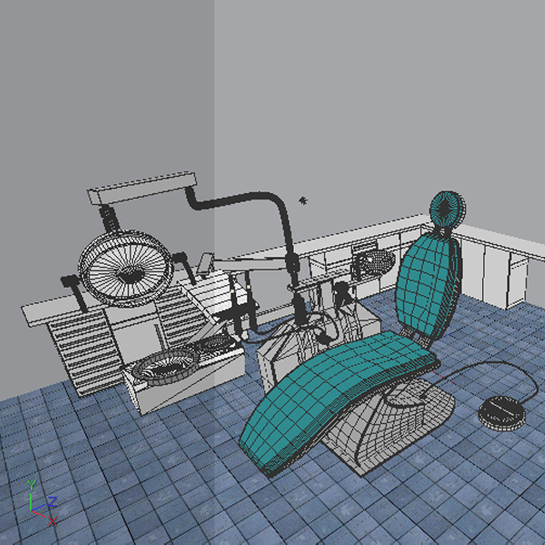 dental surgery room 3d model