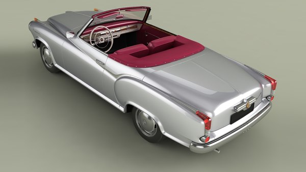 3D Borgward Isabella Convertible model - TurboSquid 2040290