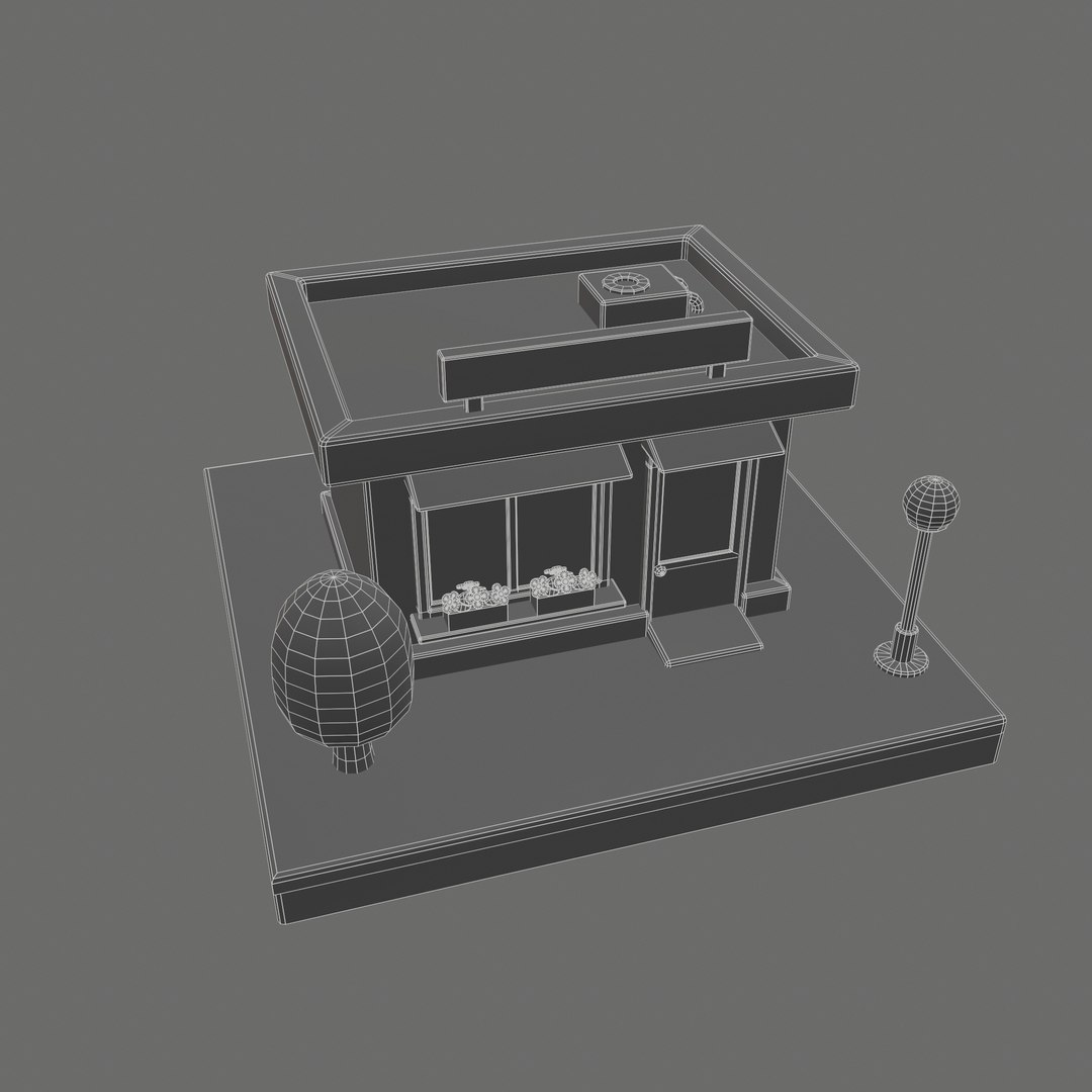 3D Model Low Poly Cartoon Building - TurboSquid 2220294