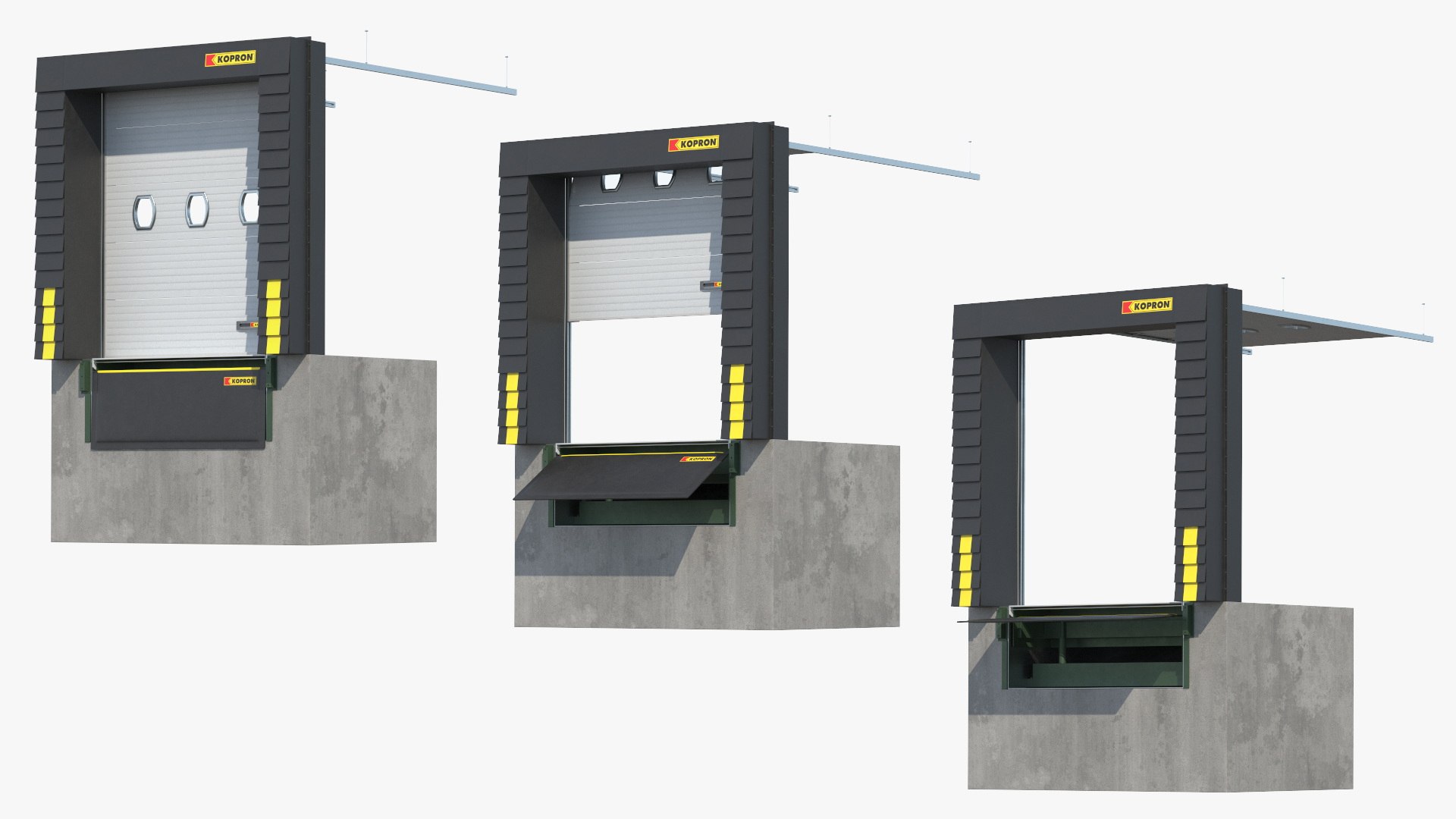 Kopron Retractable Dock Shelter For Loading Bays Rigged For Cinema 4D ...